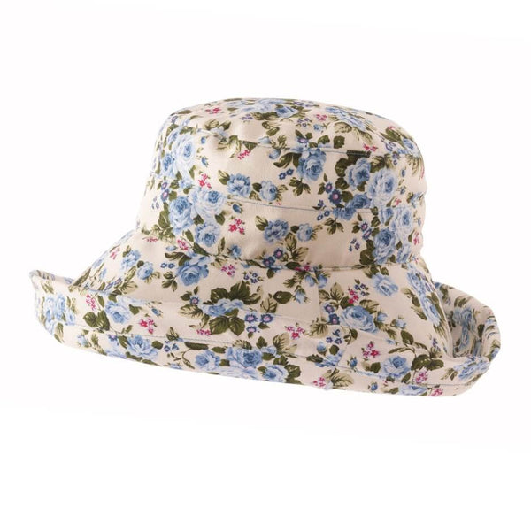Proppa Toppa - Floral Wide Brim Sun Hat - Sun Hat Collection – Rain Hat ...